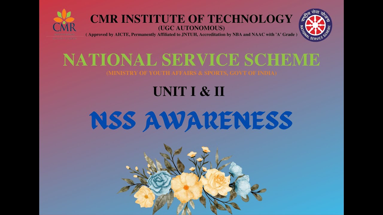 NSS Awareness | CMRIT | NSS UNIT | NSS CMRIT | JNTUH NSS - YouTube