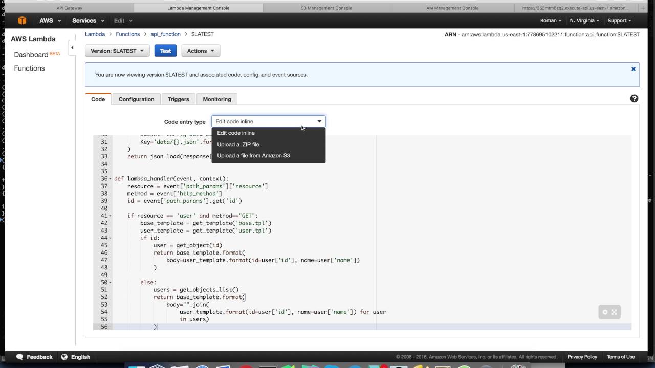 Python Lambda Api Gateway Example At Scott Drain Blog 2747