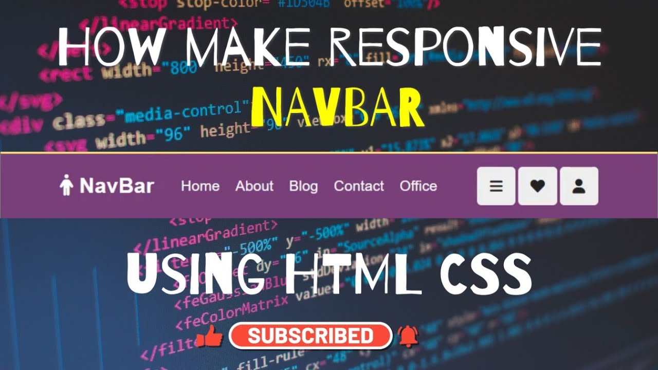Navbar Design Responsive Navbar Using Html And Css Youtube 1552