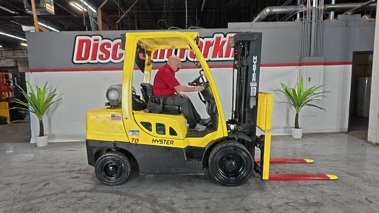 HYSTER H70FT 7,000lb LP (Propane) #402U - Forklift for Sale - YouTube