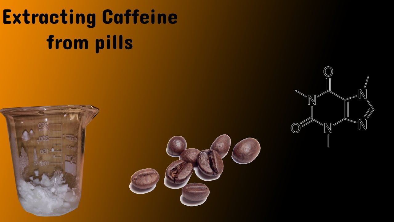 Caffeine extraction from pills - YouTube