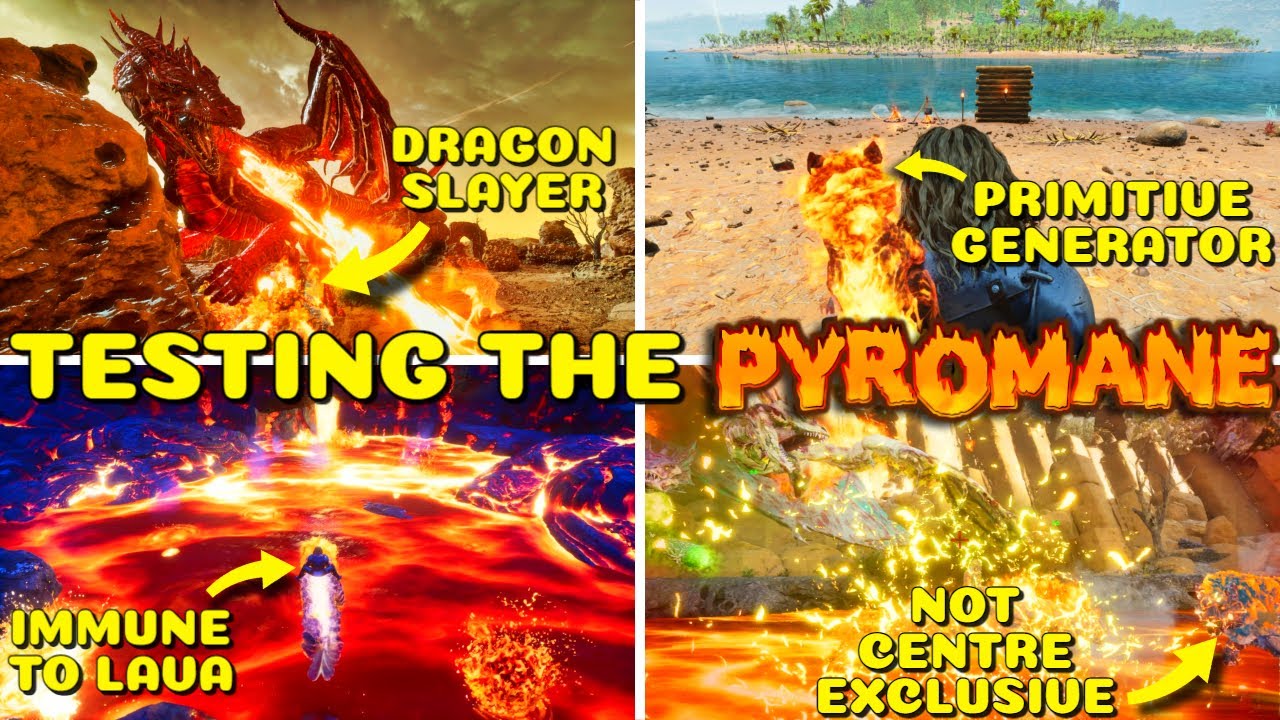 Testing the Pyromane | Ark Survival Ascended - YouTube