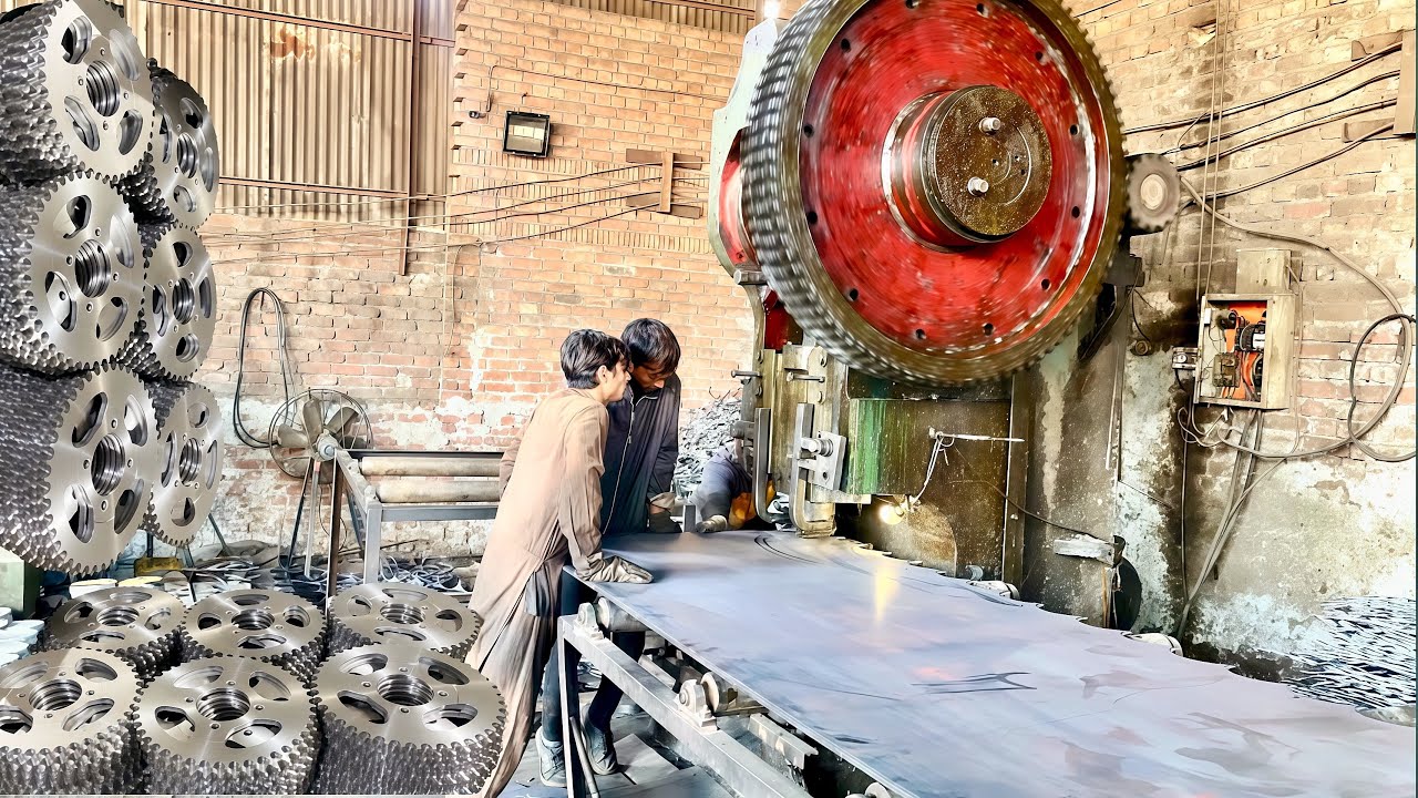 Motorbike Sprockets Manufacturing Process | Factory Production - YouTube