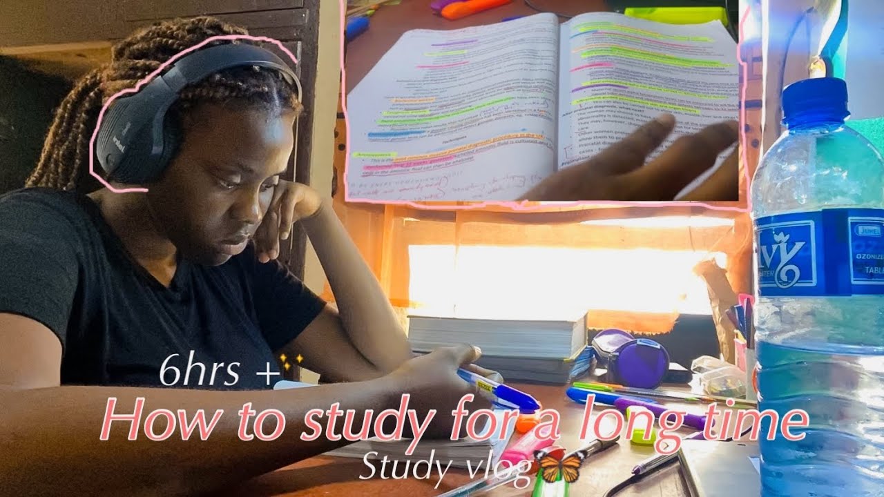How to study for a long time | a study vlog - YouTube