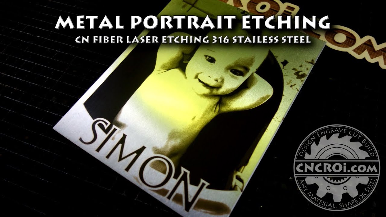 Metal Portrait Etching: 12ga 316SS - YouTube