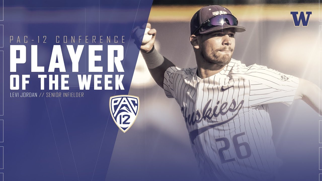 Baseball: Washington's Levi Jordan garners Pac-12 Player of the Week ...