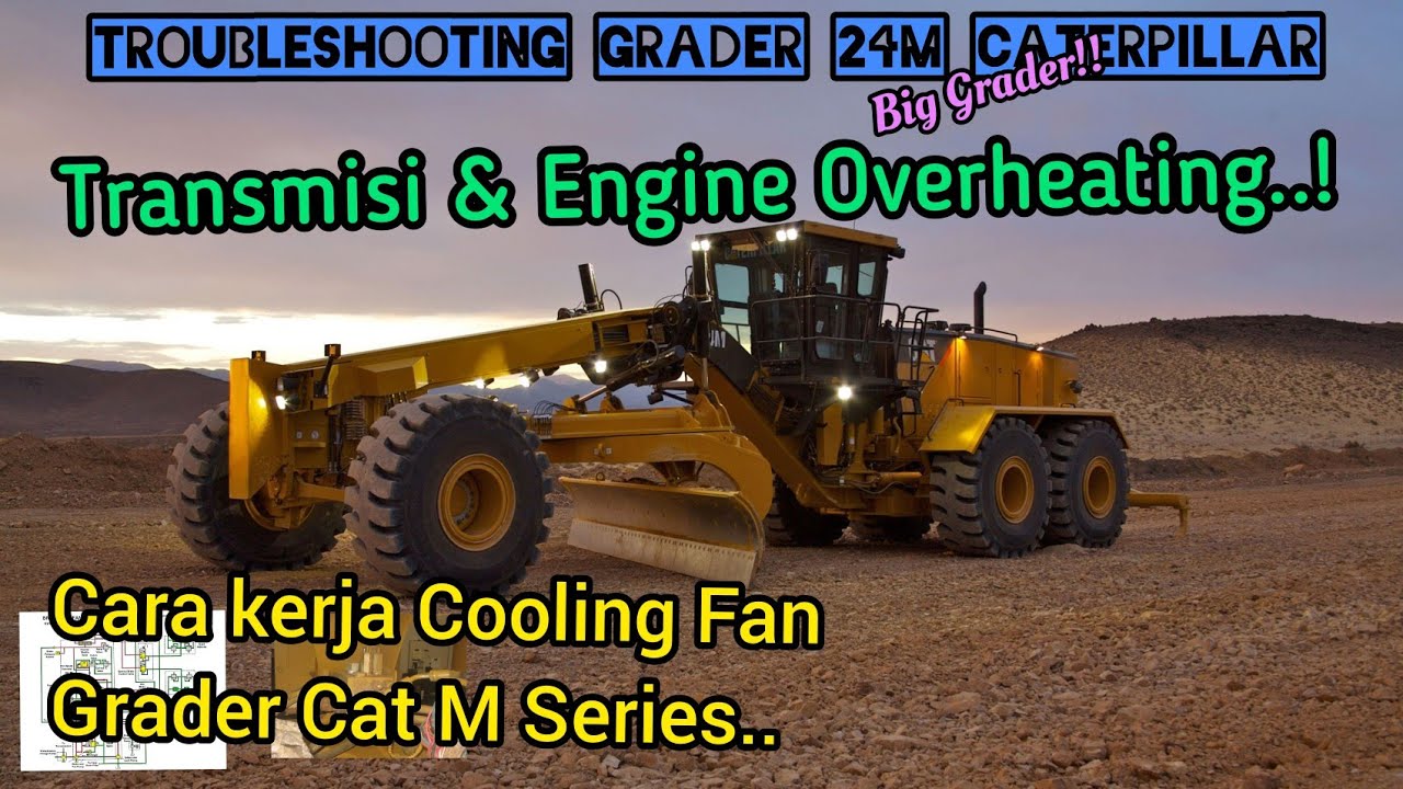 Transmisi & Engine Overheating Grader 24M Cat. Cara kerja Cooling Fan ...