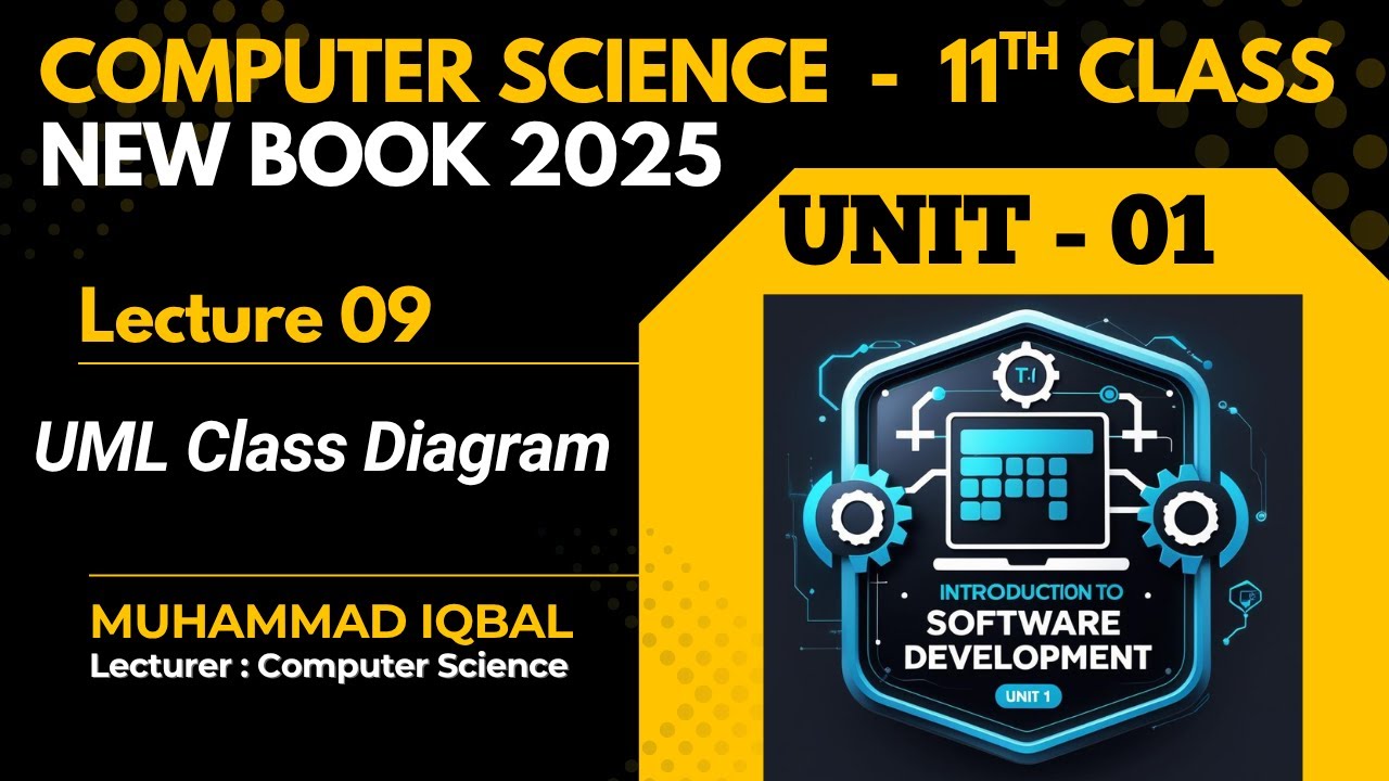 UML Class Diagram | 1st Year Computer Science | ICS | Lec-9 - YouTube