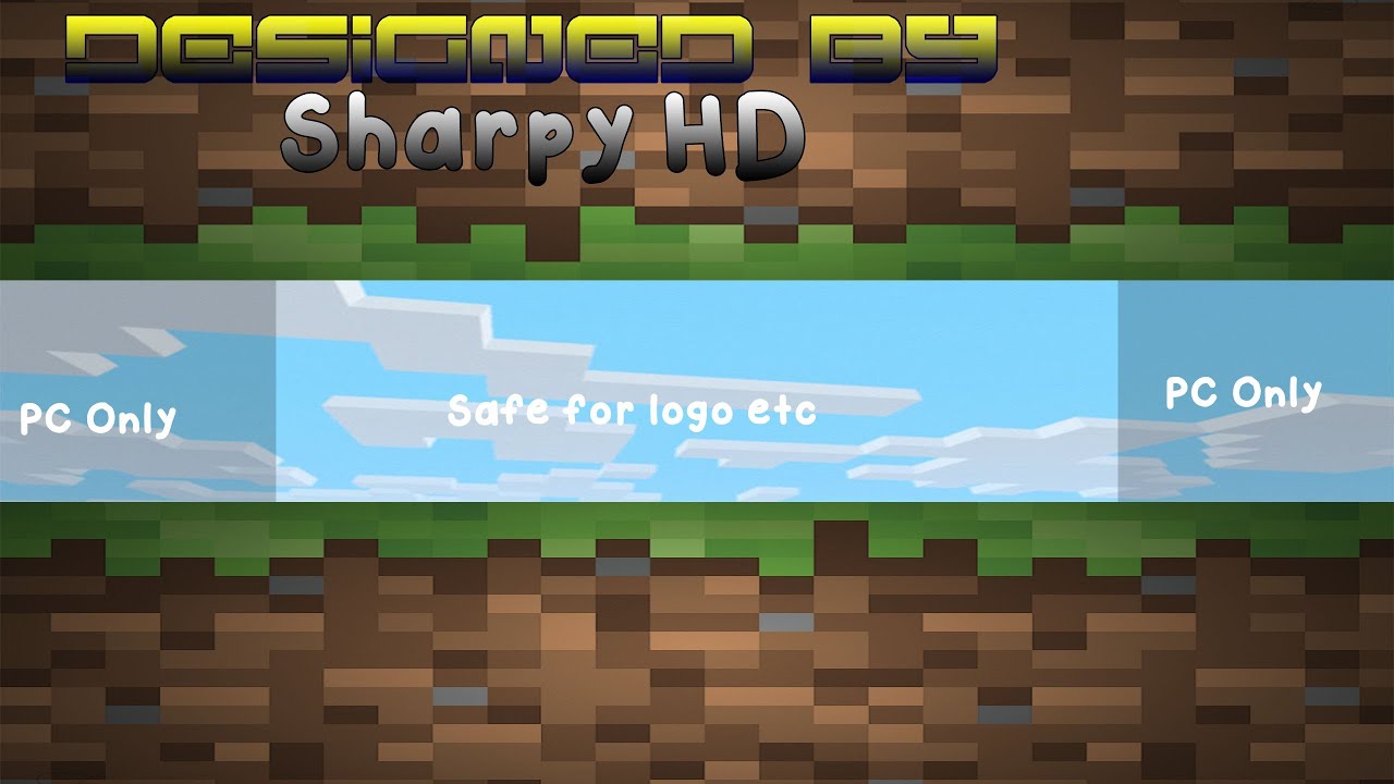 Minecraft Style Youtube Channel Art (SpeedArt Template) Episode 3 ...