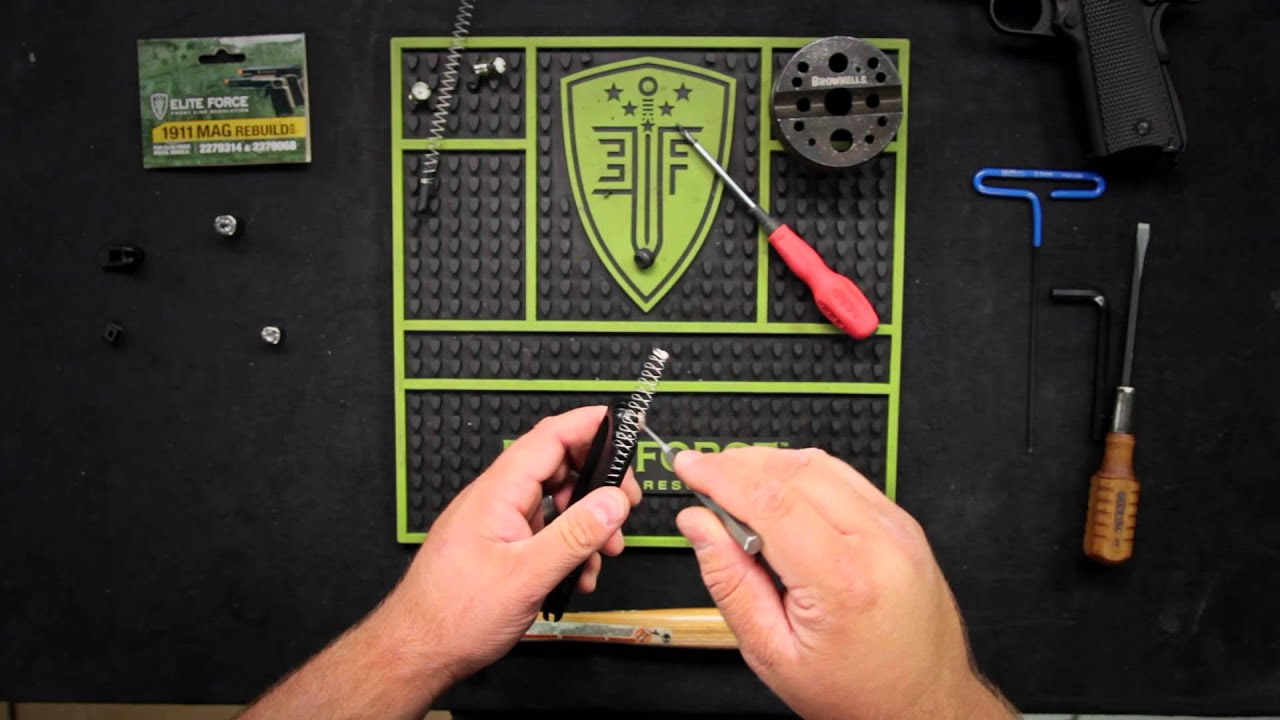 HOW TO | Elite Force 1911 Mag Spring & Follower Replacement - YouTube