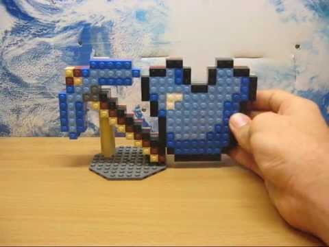 Lego Diamond Chestplate and Diamond Pickaxe - YouTube