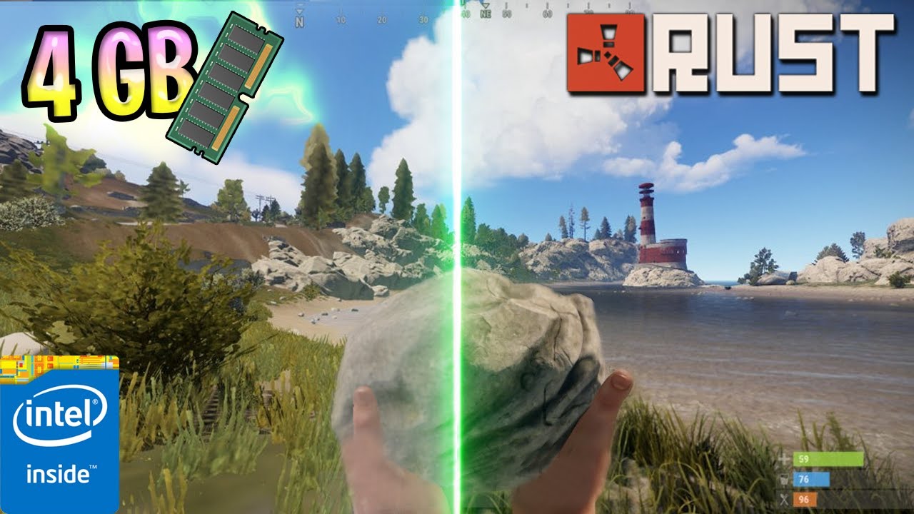 RUST RENDIMIENTO CON intel HD graphics y 4 gb de RAM + AUMENTAR FPS AL ...
