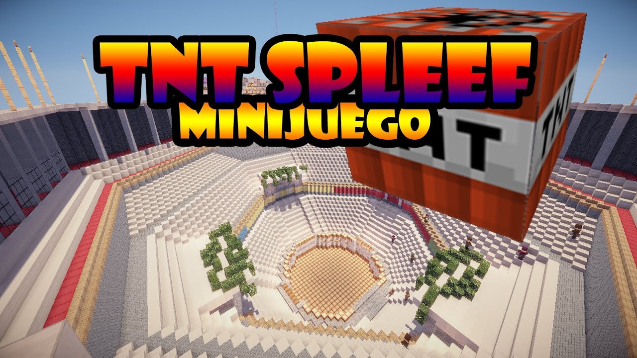 Minecraft: Minijuego TNT spleef & TNT bow spleef + Descarga / Download - YouTube