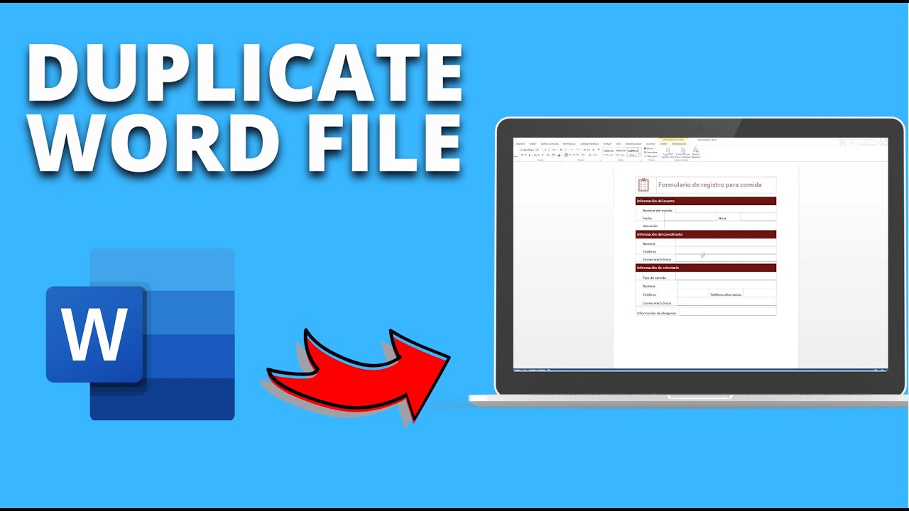 How to Duplicate a Word File - YouTube