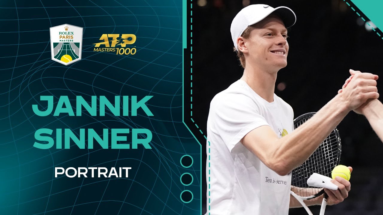 Jannik Sinner portrait | Rolex Paris Masters 2023 - YouTube