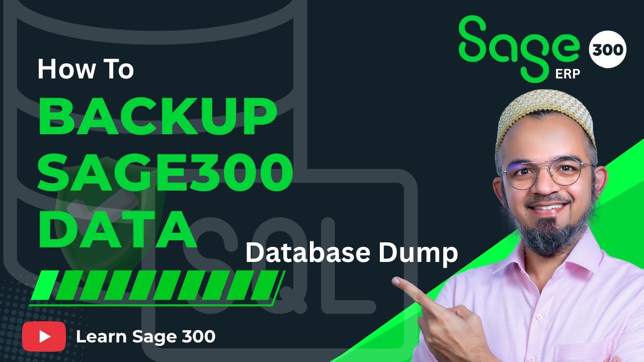 How to Take a Backup in Sage 300 | Complete Data Protection Tutorial ...