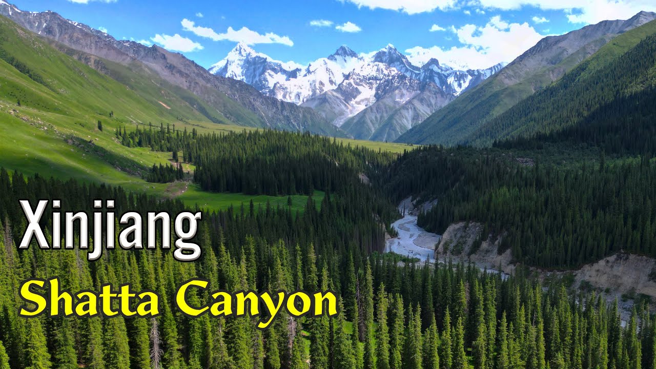 【4K】Snowy mountains, forests, grasslands, and Kazakh style,the most ...