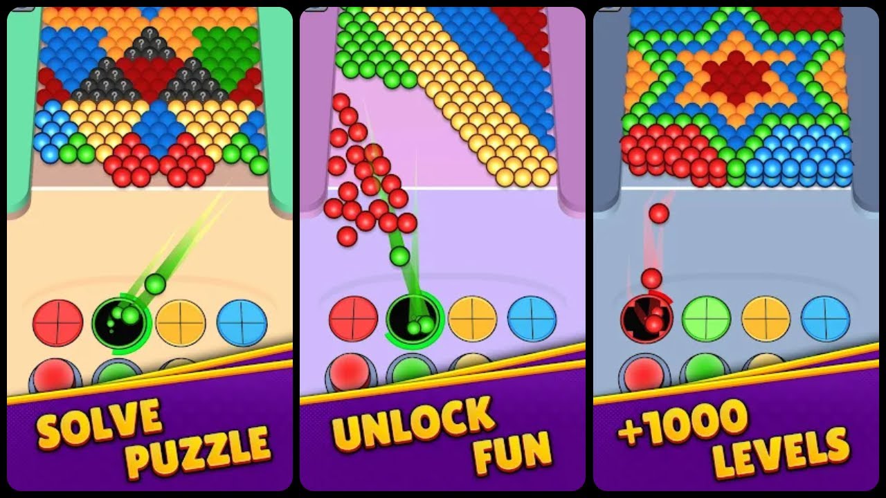 Bubble Drop 3D - Color Connect Game All Mobile Video Gameplay - YouTube