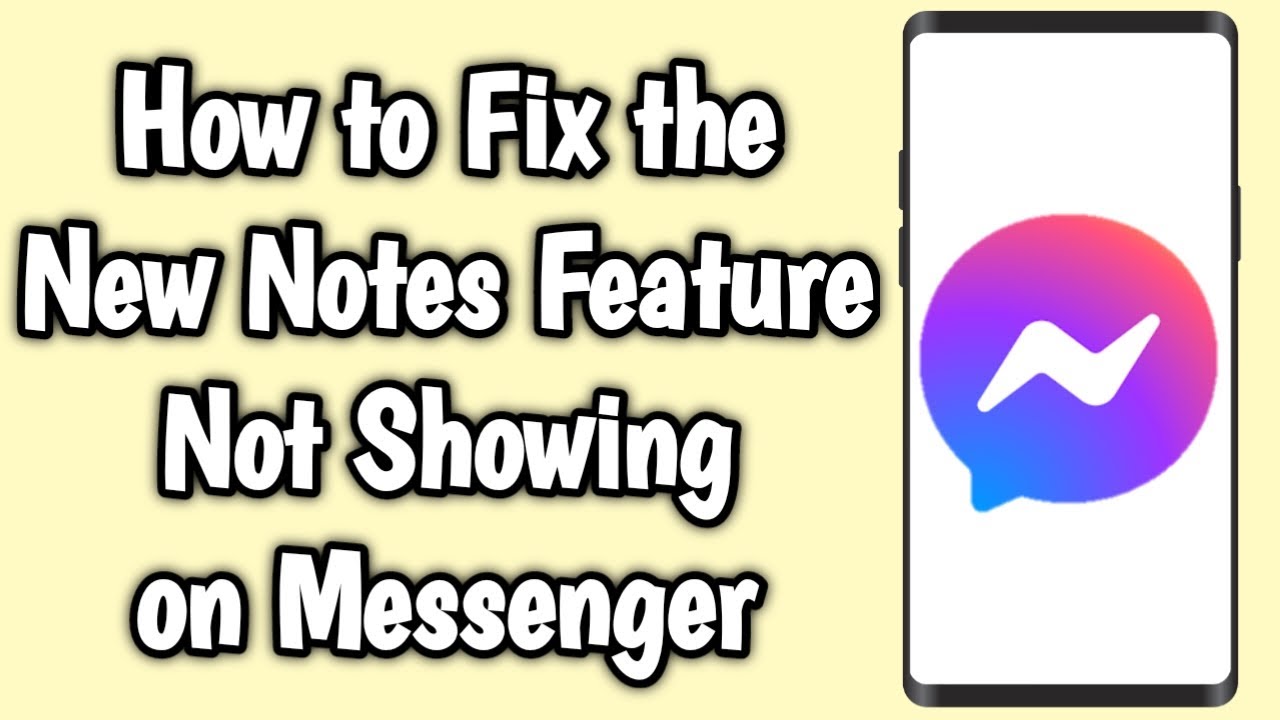 How to Fix the New Notes Feature Not Showing on Messenger - YouTube