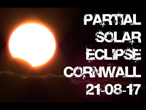 Partial Solar Eclipse in Cornwall - 21-08-17 - YouTube