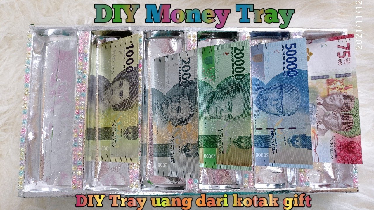 Diy Tray uang simple murah meriah, gampang buat | diy money tray ...