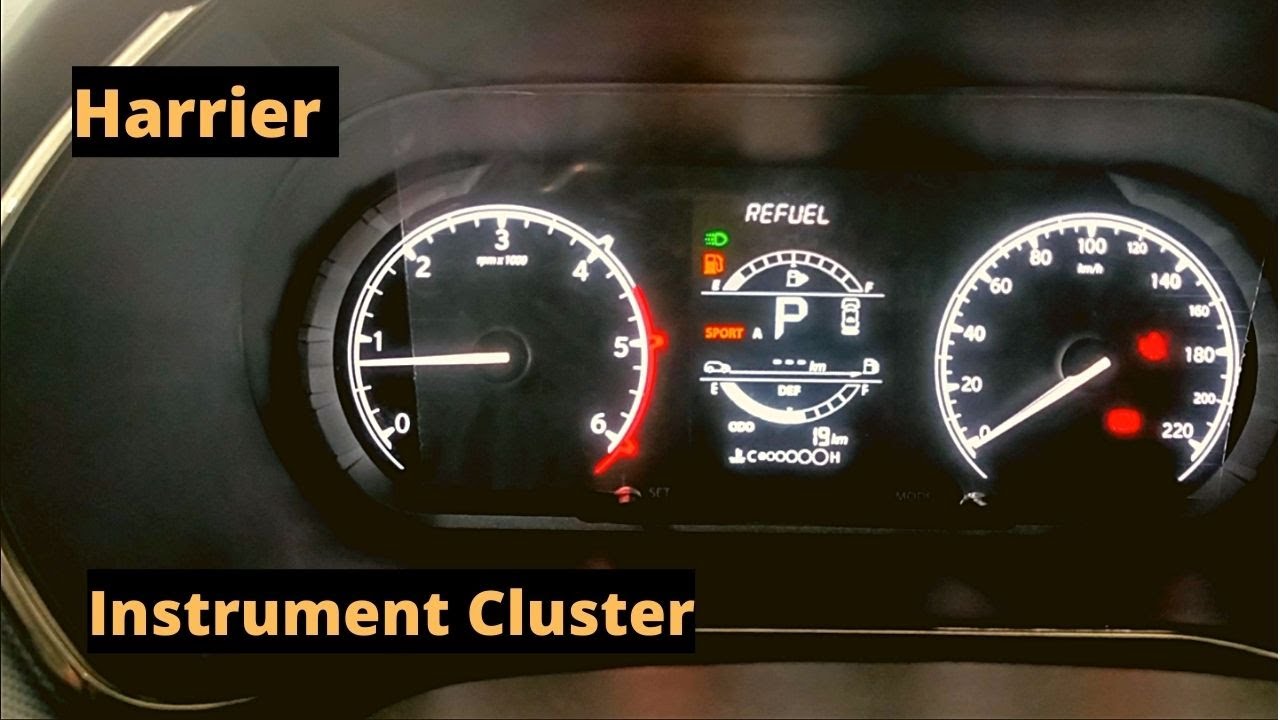 Tata Harrier 2022 Instrument Cluster Explained | Driving Data , Average ...