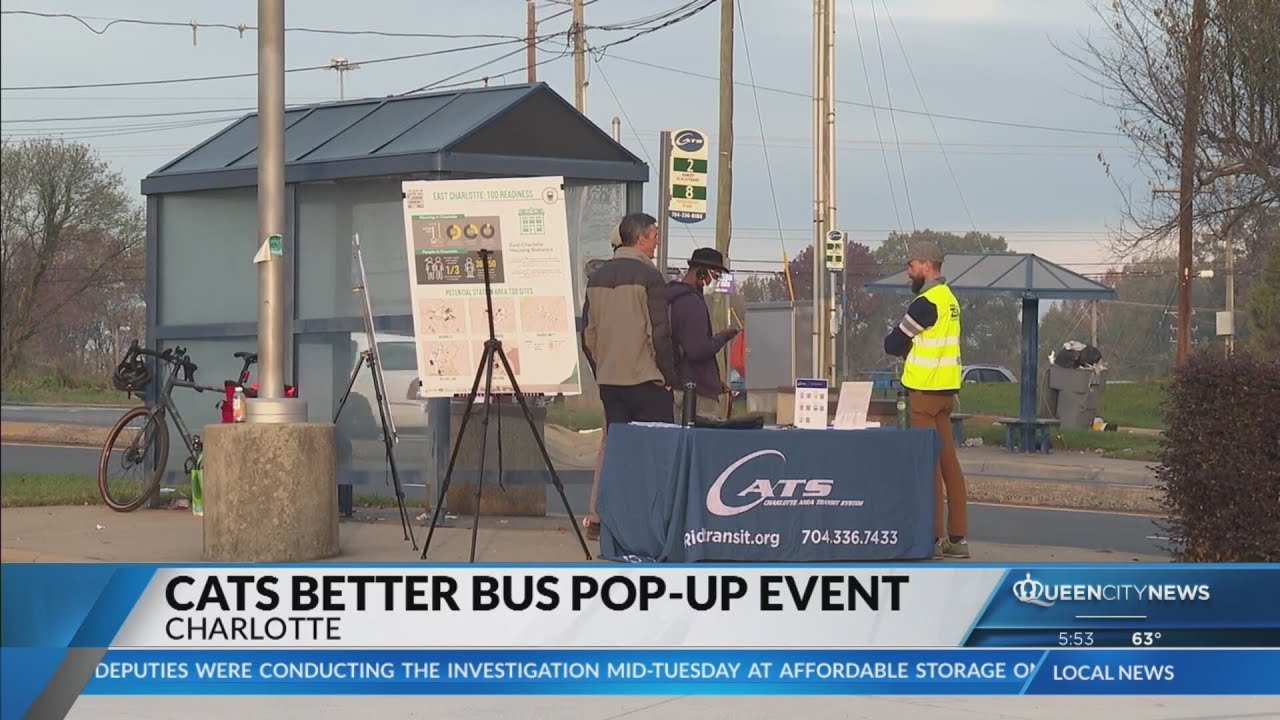 CATS host 'Better Bus' pop-up events throughout Charlotte - YouTube