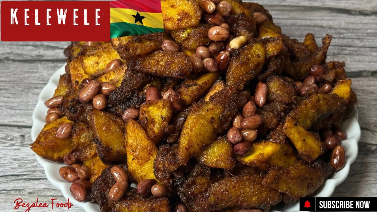 How to Make the Authentic Street Style KELEWELE||Spiced Fried Ripe ...