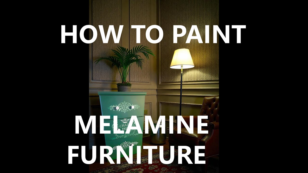 HOW TO PAINT MELAMINE FURNITURE - YouTube