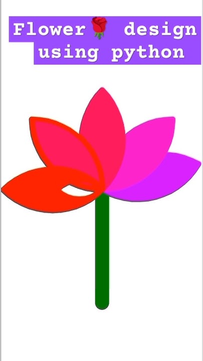 Python Turtle Flower 🌹 design using Android #pythonturtle #coding - YouTube