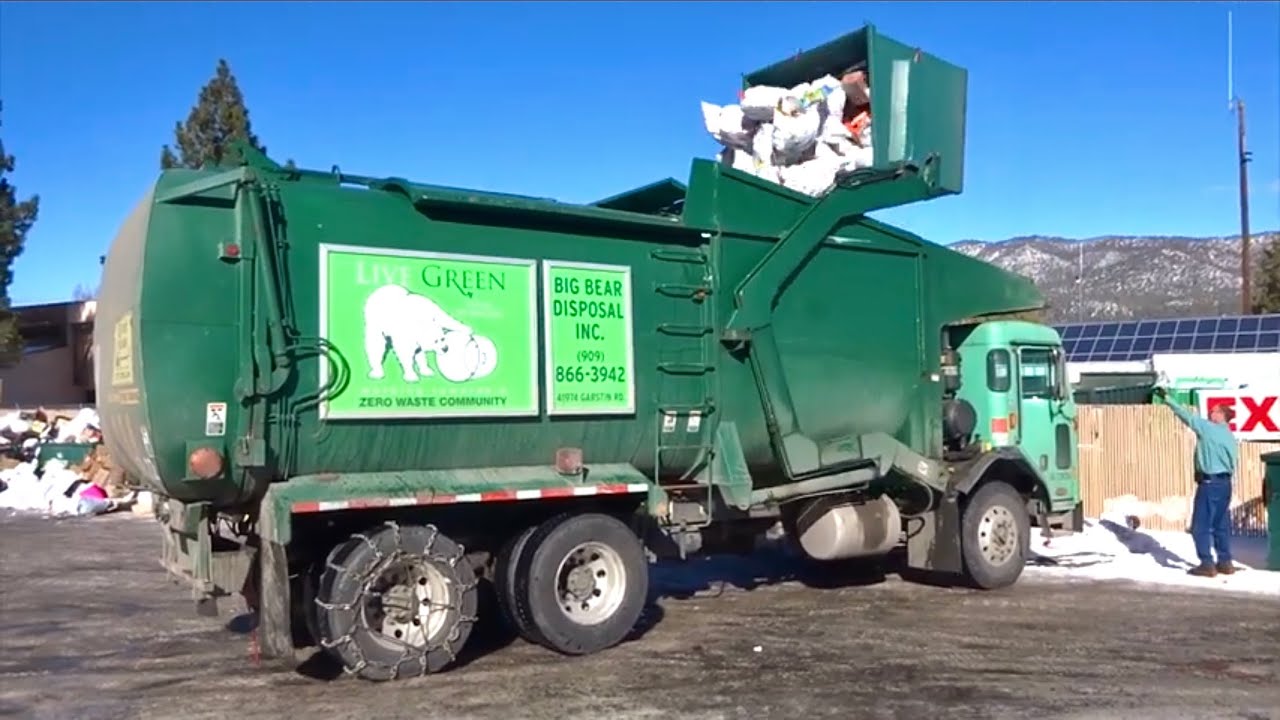Front Loader vs Giant Piles of Community Drop-Off Trash - YouTube