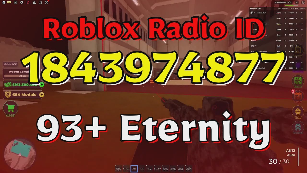Eternity Roblox Radio Codes/IDs - YouTube