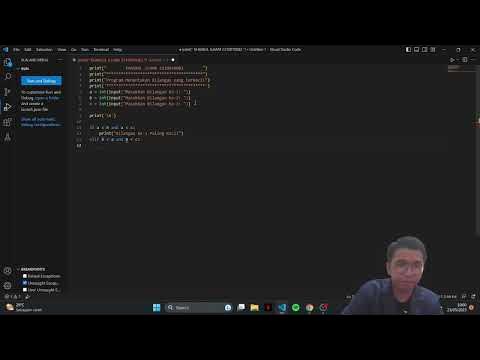 uts algo Video coding 1 khairul ilham 2210010082 2C - YouTube
