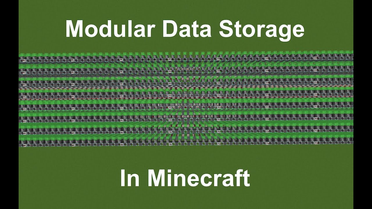 Modular data storage in Minecraft - YouTube