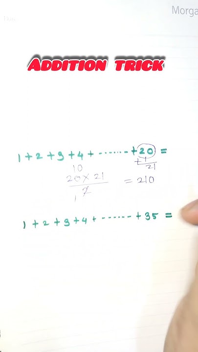 This MATH HACK will BLOW YOUR MIND! (Don't tell your teachers)!!! Addition tricks hacks# ...