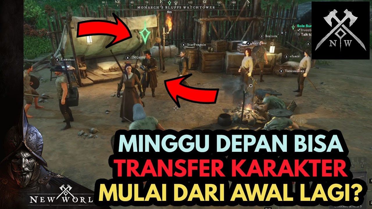 Mengenai karakter transfer antar server.. New World Indonesia - YouTube