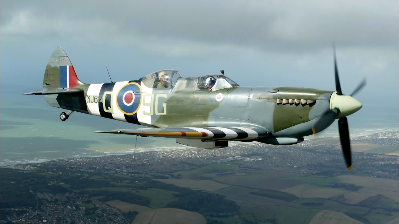 Spitfire over Beachy Head - MJ627 - Sept 12 2025 - YouTube