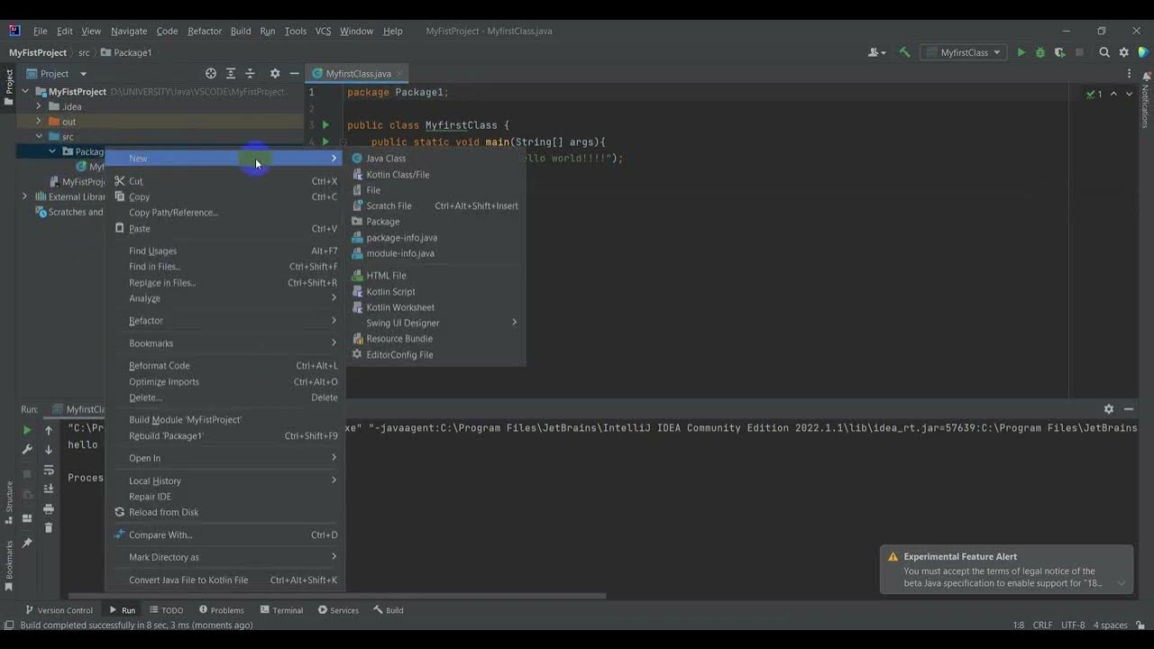 How to Create Package in java Language (#nosound ) - YouTube