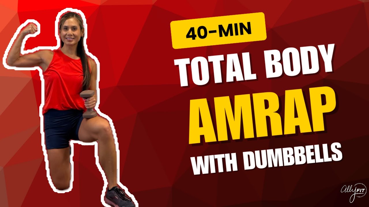 40-Minute Dumbbell AMRAP Challenge: How Many Rounds Can YOU Get? - YouTube