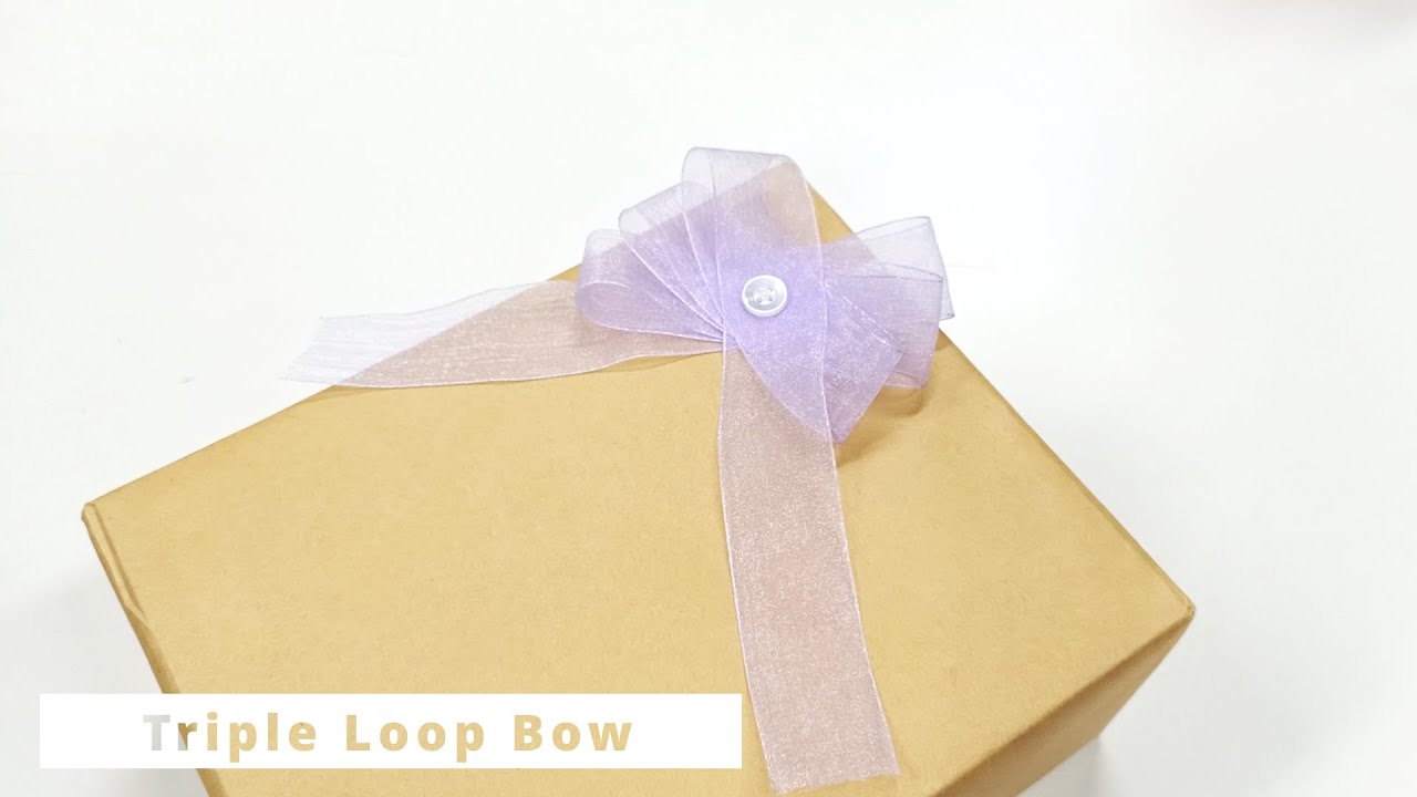 Triple Loop Bow [How to Make Gift Bows with Ribbon | Part 2] - YouTube