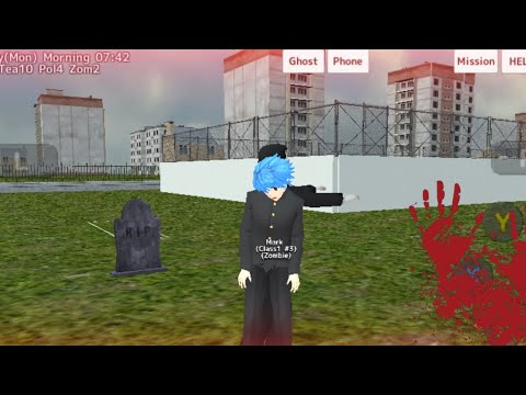 Zombie apocalypse In school girl's simulator! part1 - YouTube