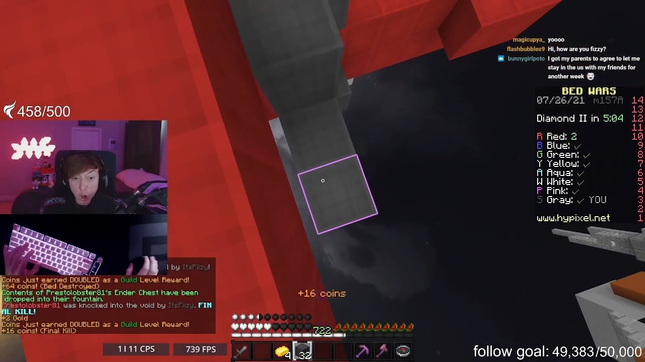 Fiizy Hits A Crazy Extension In Bedwars... - YouTube
