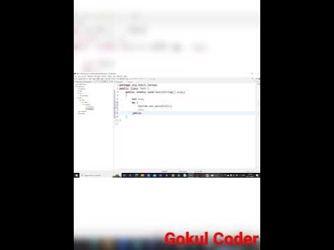 Example of do while loop in Java #gokulcoder #shorts #javaprogramming #dowhileloop - YouTube
