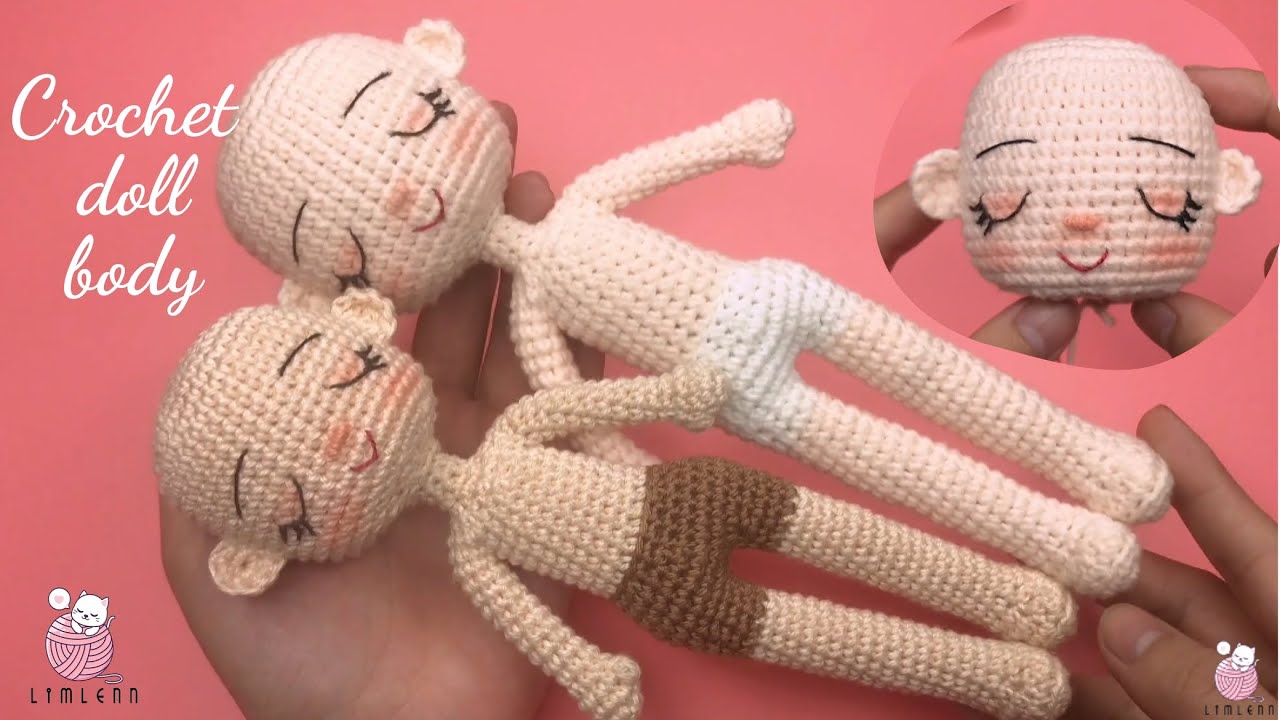 How To Crochet Doll Body 2 2 Crochet Dolls Head Easy And Cute