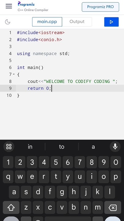 HOW TO WRITE C++ & PRINT ANYTHING LIKE HELLO WORLD #37 - YouTube