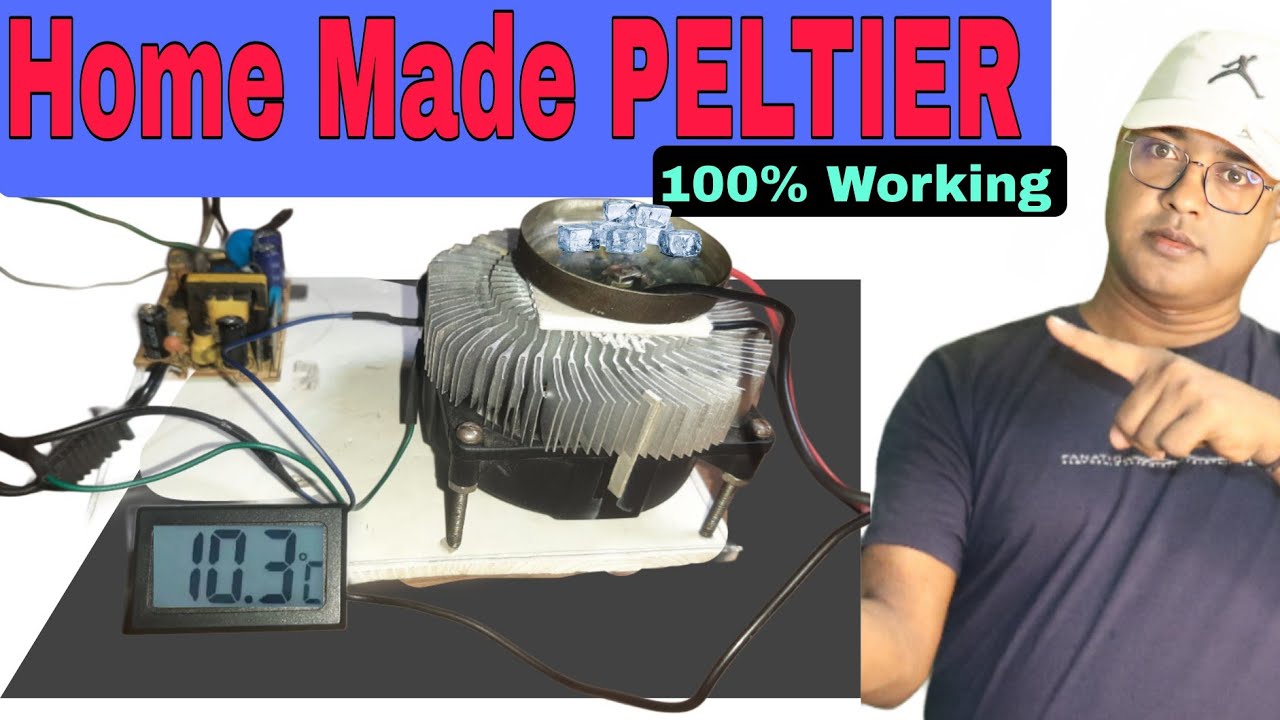How to make a home made Peltier Module | 100 % Working proof Hot & Cold ...
