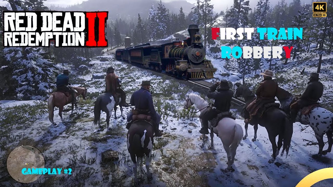FIRST TRAIN ROBBERY | RED DEAD REDEMPTION 2 GAMEPLAY #2 #rdr2 #money # ...