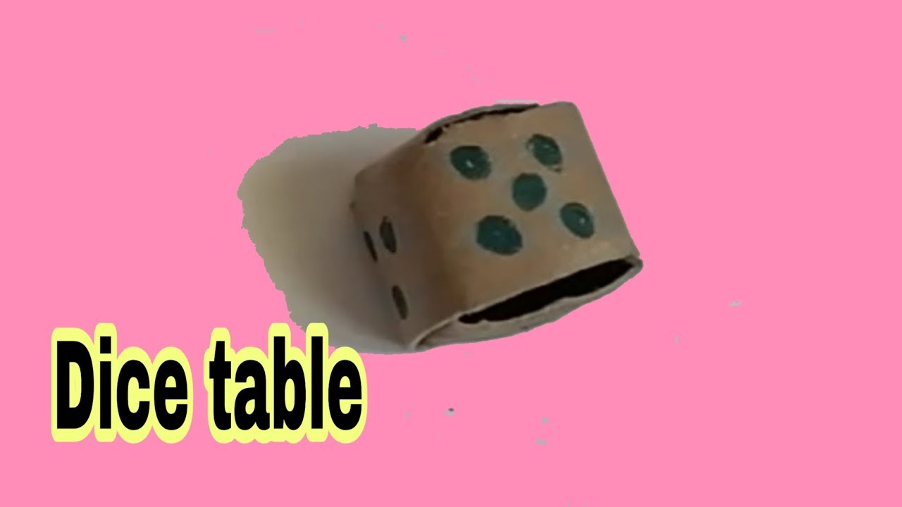 How do you make Dice table from roll easy - YouTube