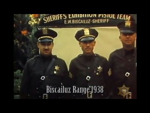 RARE - LASD Pistol Team Exhibition, Historic, 1938, Color enhanced ...
