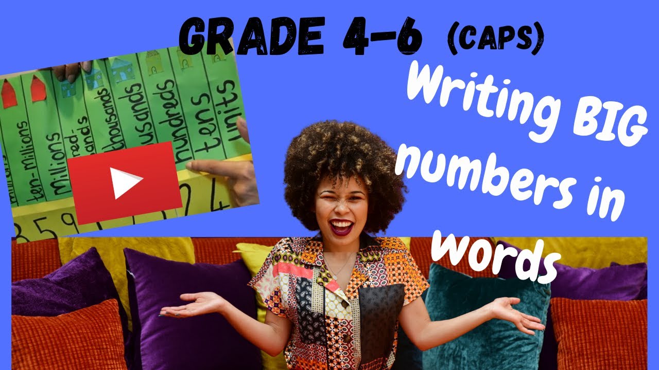 Number words (2020) | CAPS | Grade 4 5 6 Mathematics - YouTube